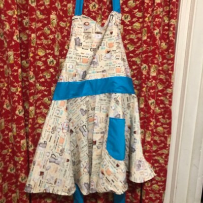 How to Sew A Full Retro Apron for Women A Printable Sewing Apron ...