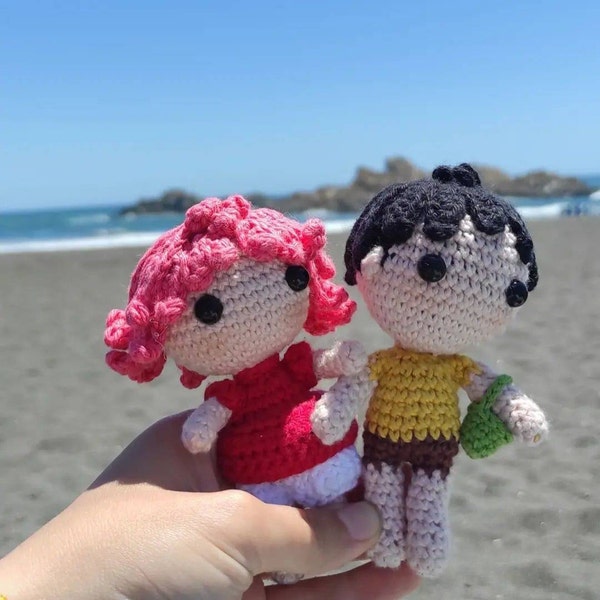 PDF: Ponyo & Sosuke Amigurumi - Crochet Pattern by Crochelandia - Etsy
