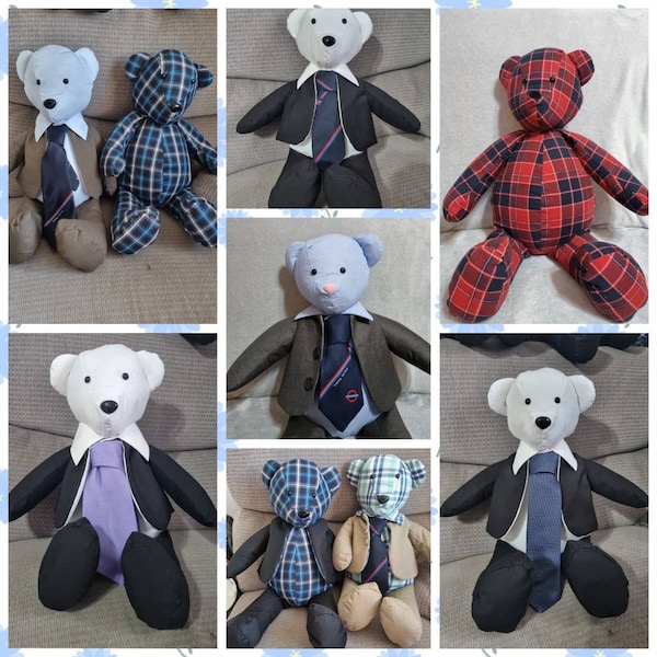 Memory Bear Pattern, Keepsake Bear, Memory Bear, Memorial Bear, Bear ...