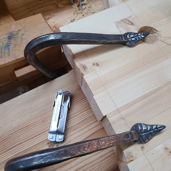 Simple Workbench Holdfast, 3/4" or 1" Hole. Hand Forged by Black Bear ...