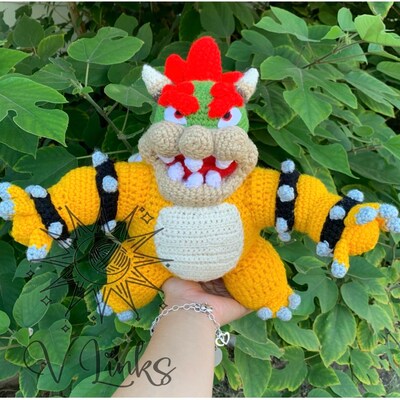 Bowser Crochet Pattern Amigurumi PDF ENGLISH Instructions - Etsy