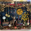 Old Bookshelf, Curiosity Cabinet, Dollhouse Roombox, Miniature Diorama ...