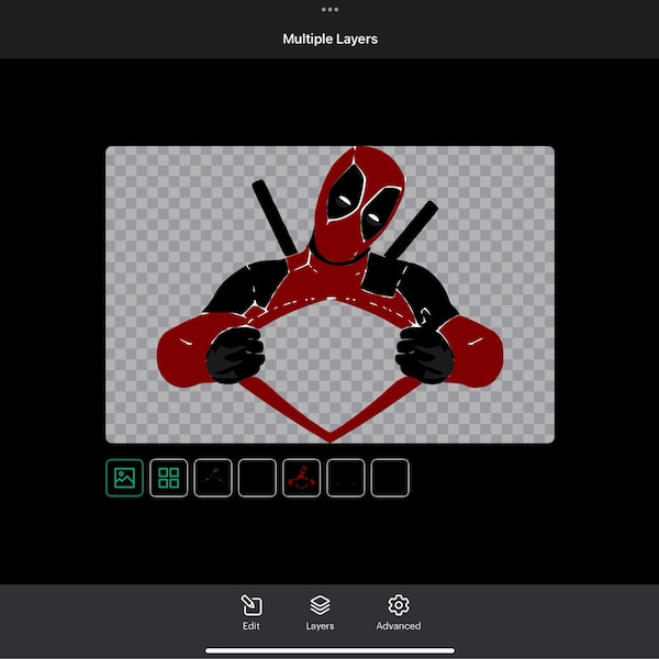 Superhero SVG: Deadpool Open Chest Cut Files - Etsy