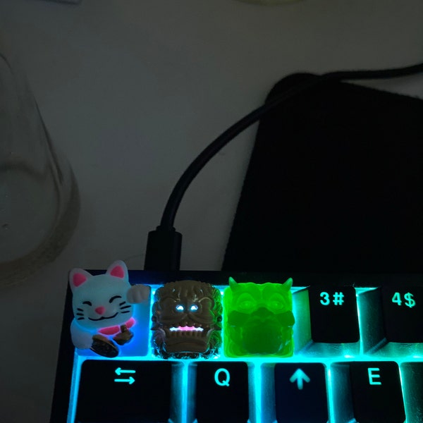 Hand-painted Rustic FOO DOG Keycap for Cherry MX Mechanical Gaming ...