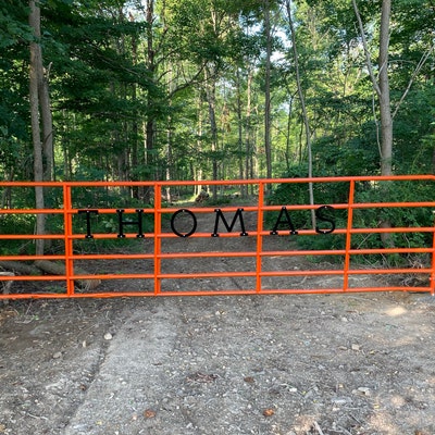 Custom Farm Gate Name Letters - Etsy
