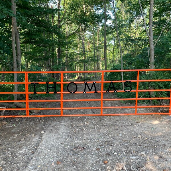 Custom Farm Gate Name Letters - Etsy