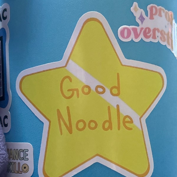 GOOD NOODLE Trendy Sponge Bob Meme Sticker Vinyl Waterproof Laptop ...