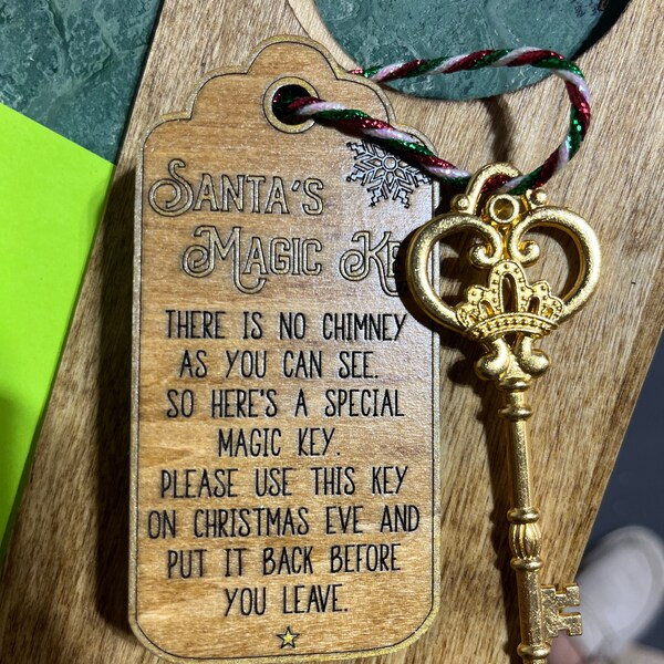 Santa's Magic Key SVG, Santa Claus Key Digital File, Christmas Eve Key ...