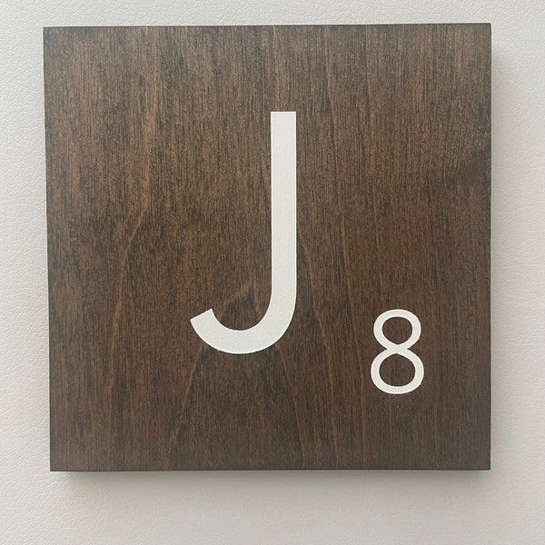 Large Tile Letters, 5.5" Wood Tiles, Large Crossword Tiles, Jumbo ...