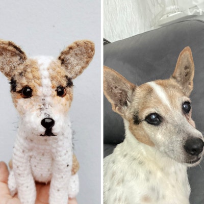 Custom Stuffed Dog, Custom Crochet Dog, Custom Dog Plush, Custom ...