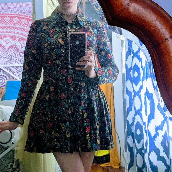 Betsey Johnson Evening Vintage 90s Y2k Floral Roses Embroidery ...