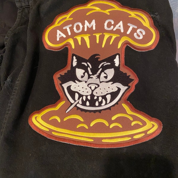 Atom Cats Patch Large Embroidered Fallout - Etsy