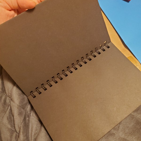 Blackout Journal - Black Paper Journal - Etsy