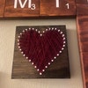 Heart String Art Wooden Sign - Valentine's Day Decor - Etsy