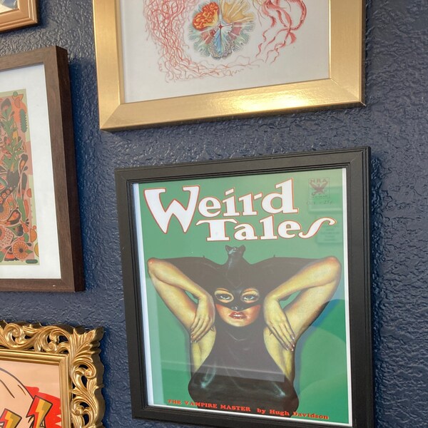 Weird Tales "the Vampire Master" Pulp Magazine Cover Repro | Vintage ...