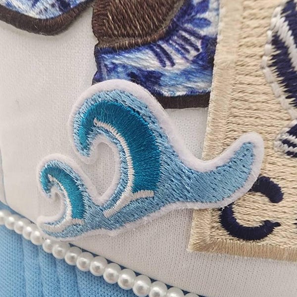 Greek Psi Alphabet, Chenille Iron on Patch, Glitter Border Patch, Iron ...