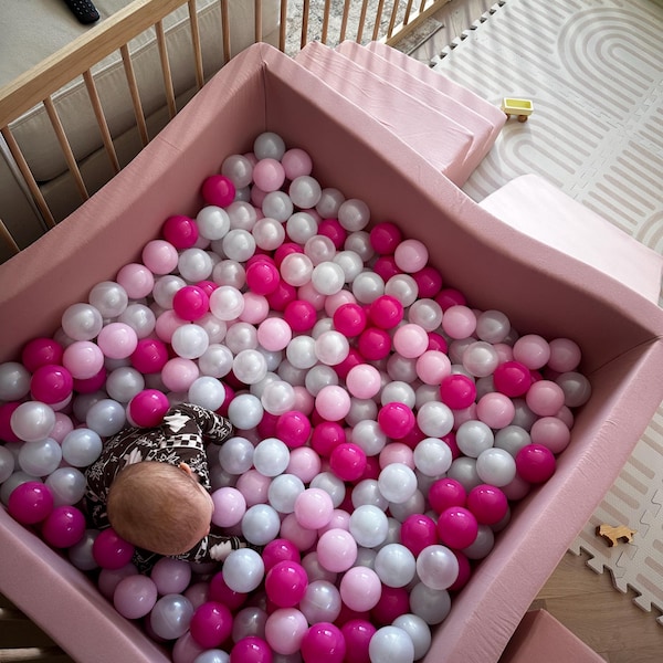 Ball Pit + 200 Balls of Your Choice Included - Gray - Etsy