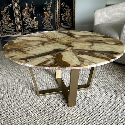 Metal Coffee Table Legs, Modern Table Base, Steel Table Legs, Round ...