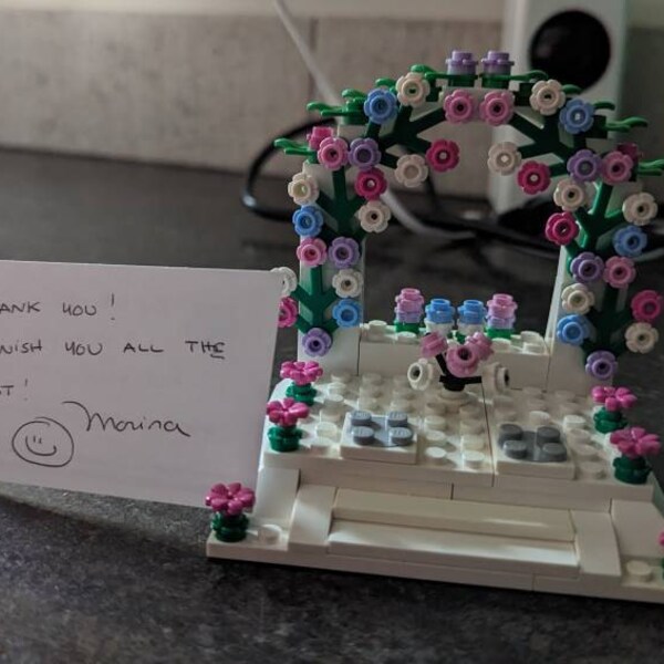 Rosary Made With Lego® Bricks - Blue, Light Blue and White Block Bricks ...