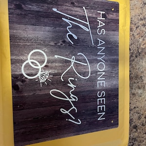 Ring Bearer Wedding Sign Ring Security Funny Ring Bearer Sign Flower ...