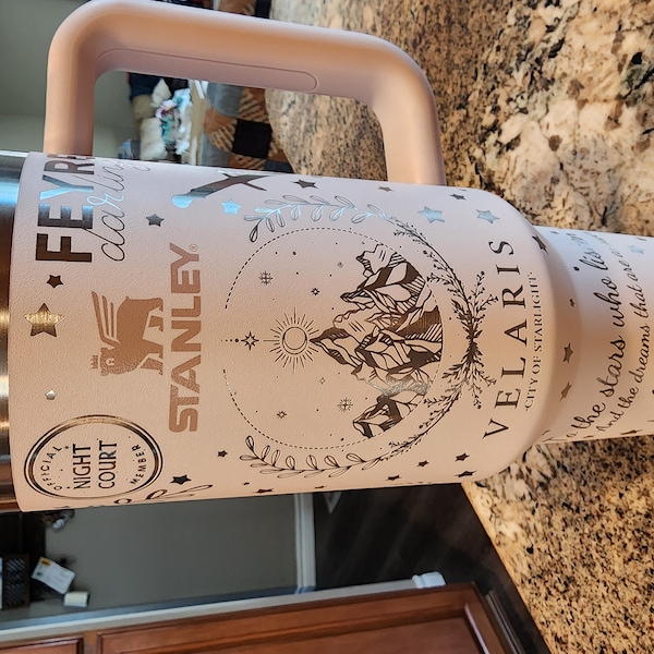 40 Oz Acotar Pattern Stanley Tumbler Cup - Etsy