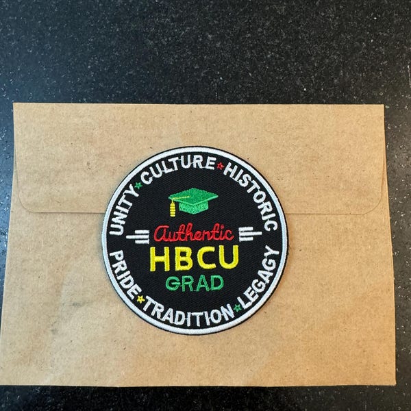 HBCU (embroidered Iron/sew On) Patch 3.5" - FREE SHIPPING - Etsy