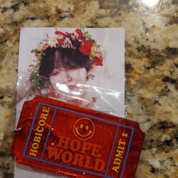 Hope World Keychain - Etsy