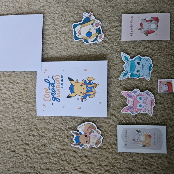 Cute Matte Pokemon Ice Cream Stickers - Etsy