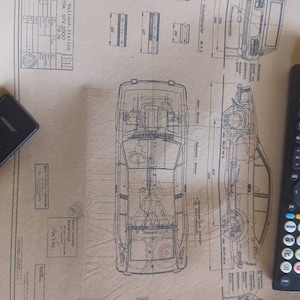 Mercedes W121 190SL Sport Roadster 1955-63 Construction Drawing ART ...