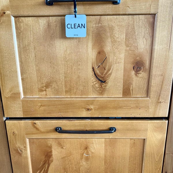 Clean Dirty Tag, Dishwasher Sign, Double-sided - Etsy