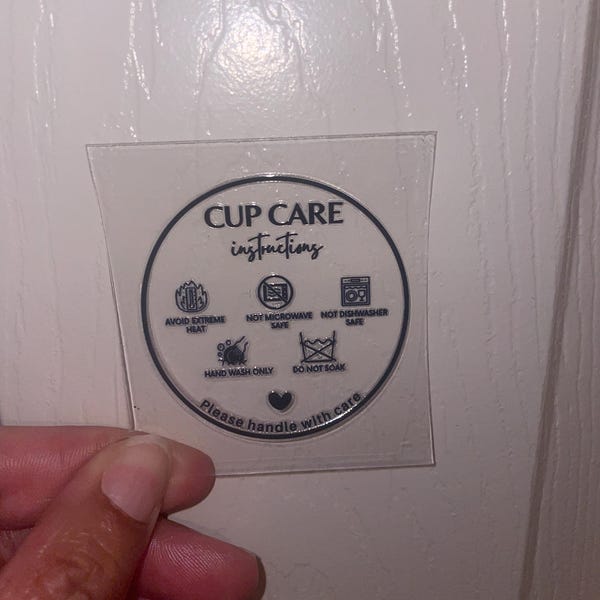 UV 764 UVDTF Cup Wrap Ready to Apply High Quality Printed in House Easy ...