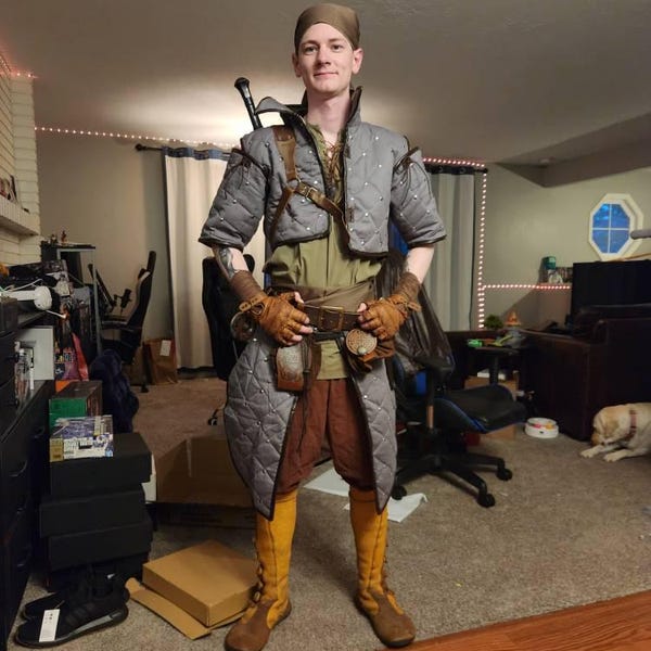 Medieval Thick Padded Cotton Gambeson Armor - Full Sleeve Aketon Jacket ...