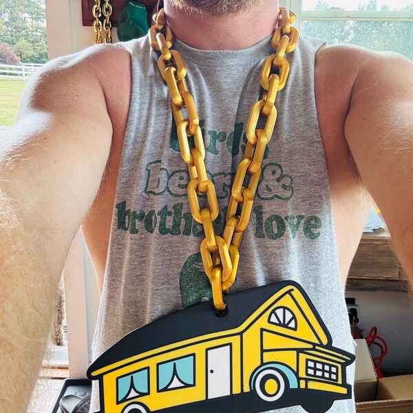 9 Custom Fan Chain Giant Logo Necklace Sports Homerun Turnover Jumbo ...