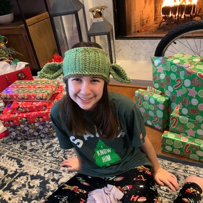 Handcrafted Alien Theme Ear Warmer, Alien Headband, Knitted Alien Hat ...