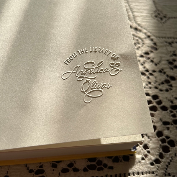 Custom Library Embosser, Personalized Embosser, Embossing Seal, Library ...