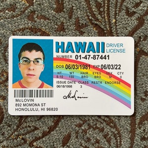 Mclovin ID Card From Movie Superbad ultra High - Etsy