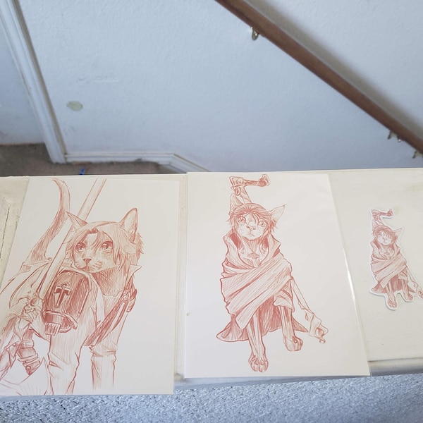 Arcane Jinx & Ekko and Viktor Cats Mini Full Color Prints - Etsy