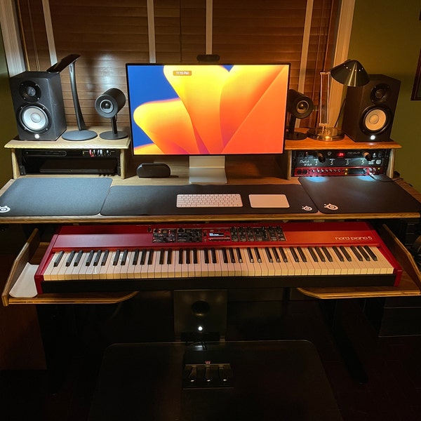 SIT/STAND Music Studio Desk | Height-adjustable Keyboard Tray ...