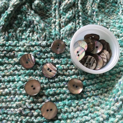 Rainbow Smoke Real Shell Buttons 24L 15mm Natural Abalone MOP Jewelry ...