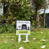 Campervan Campsite Pitch Reserved Sign - Personalised Camper Van Sign ...