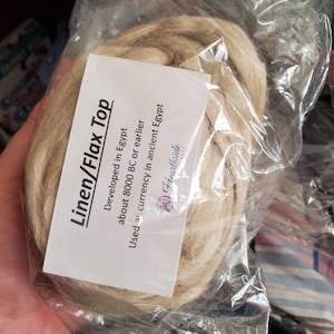 Flax/linen Roving, Linen Flax Top, All Natural Plant Based Spinning ...