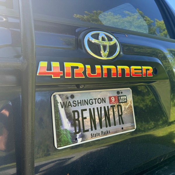 Fits 2010-2024 Toyota 4runner Rear Emblem 3M Vinyl Decal Overlay - Etsy