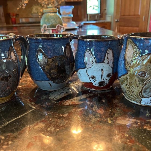 Custom Dog Mug Stoneware Pottery - Etsy