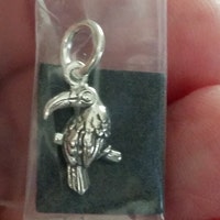 Miniature Sterling Silver Toucan Charm Toucans Tropical Tiny - Etsy