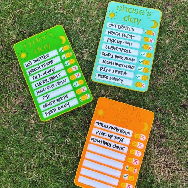 Persolinazed Reminder, Organizer, Daily Checklist, Kids Daily Tasks ...