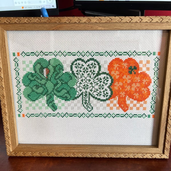 Shamrock Cross Cross Stitch Pattern, Digital Download, PDF Pattern ...