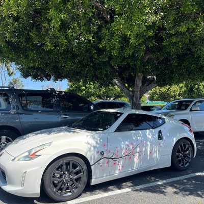 Sakura Cherry Blossom Car Livery, Japanese Theme Side Car Vinyl Livery ...