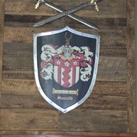 Knight Shield With Hand Painted Family Crest Coat of Arms Shield ...
