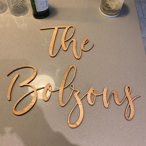 Custom Phrase Wood Word Sign | Wall Quotes Cutout| Wooden Phrases Word ...