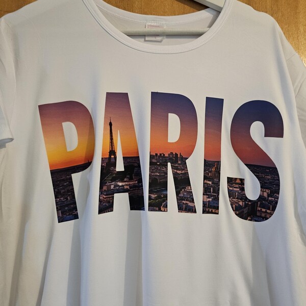 Paris PNG Word Art, JPG, Digital Download, City Skyline Letters ...